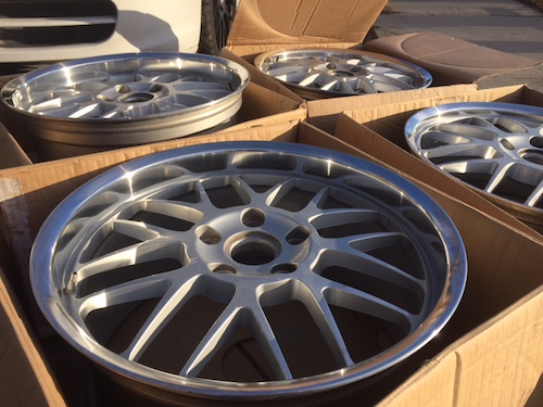 Three curbed rims repaired at wheeltek.ca